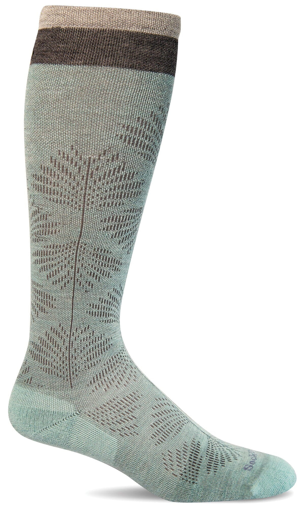 Women's Full Floral | Moderate Graduated Compression Socks | Wide Calf ...