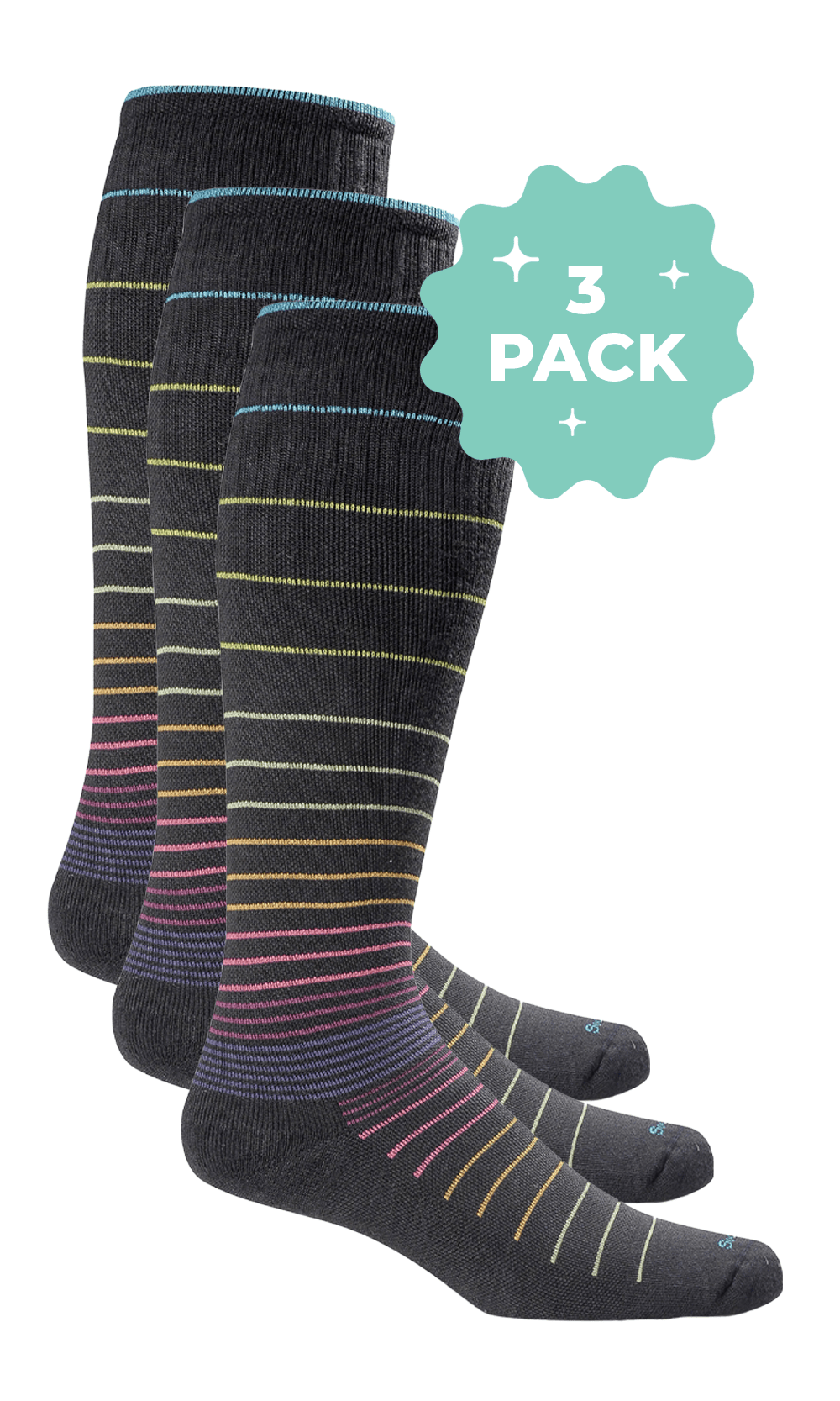 Women’s Circulator 3-Pack | Moderate Graduated Compression | Sockwell